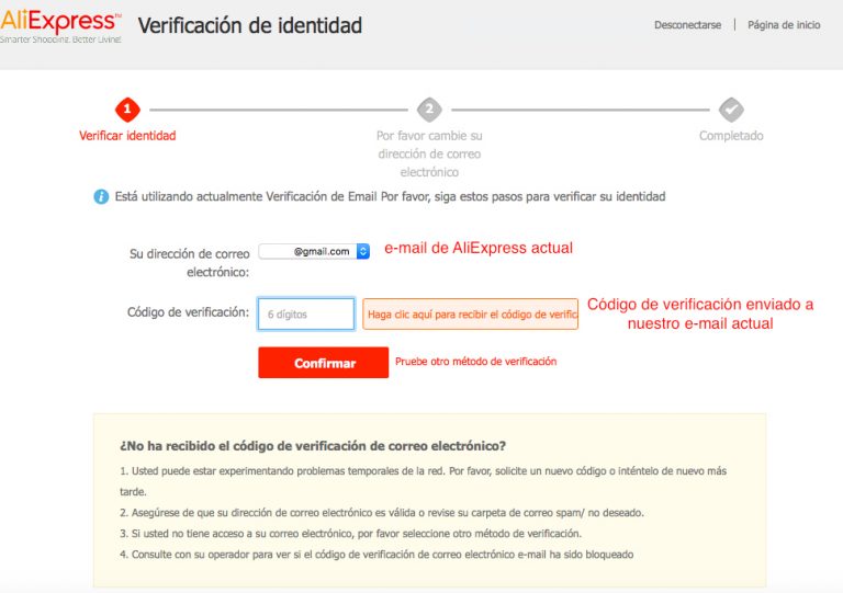 Cómo cambiar tu e-mail de AliExpress - Guía