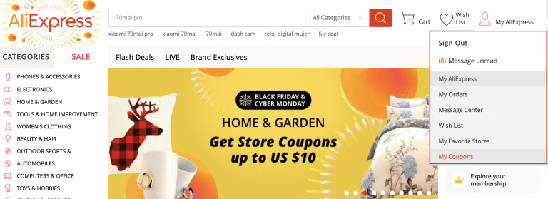 🎟️ How to find and use discount codes and coupons for AliExpress
