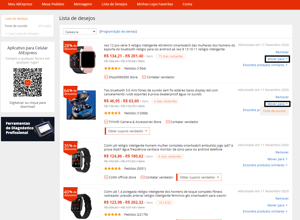 Lista de Desejos AliExpress: Como Aproveitar - Guia 2025