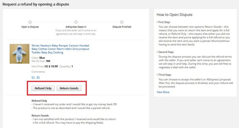 How to return an item to AliExpress (TRICKS)