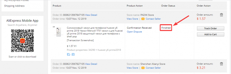 How to view and manage my orders on AliExpress