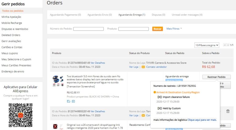 Como ver e gerenciar meus pedidos no AliExpress? (2024) Como ver e gerenciar meus pedidos no AliExpress? (2024)