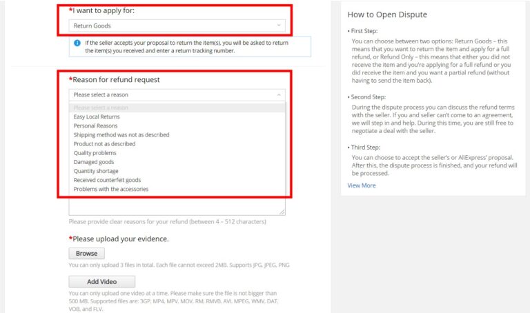 How to return an item to AliExpress (TRICKS)