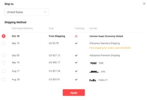How long do orders from AliExpress take to ship?