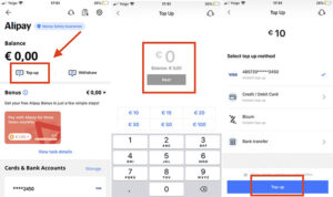 Alipay Wallet: how to recharge balance and use the bonus