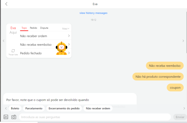 Como falar com um atendente no chat do AliExpress 2025