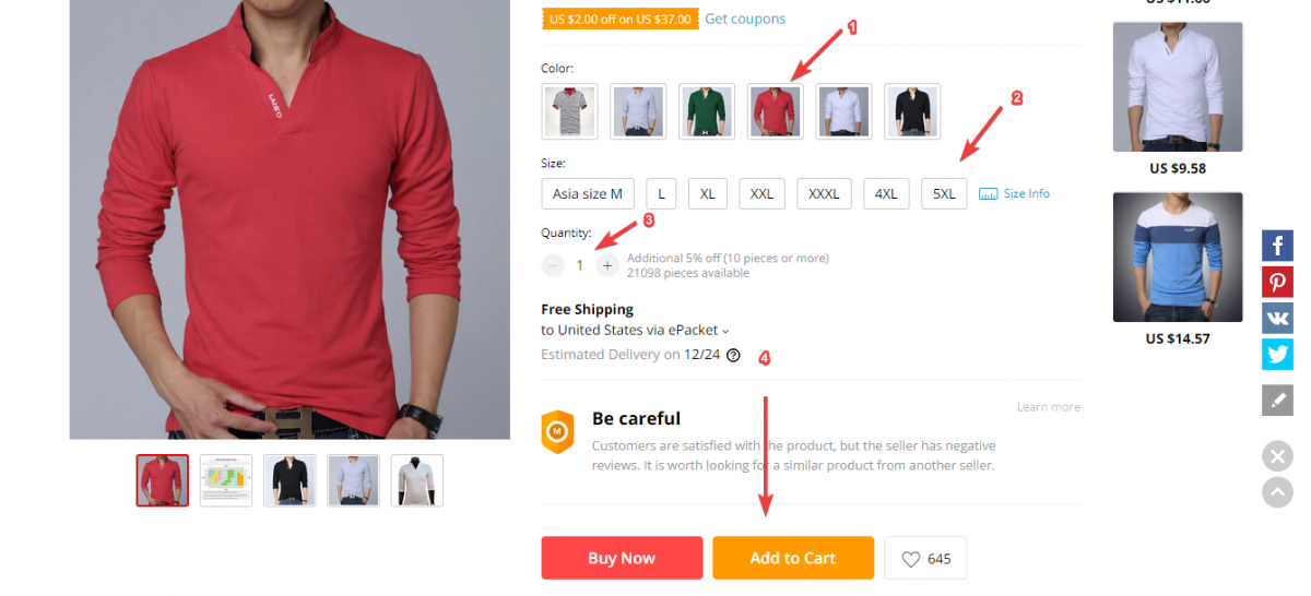 How To Select Multiple Items Of The Same AliExpress Seller