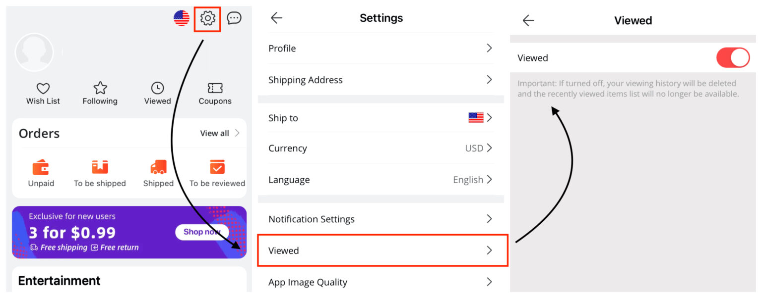 How to delete AliExpress history [SOLVED]
