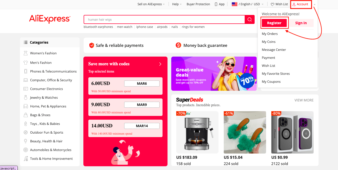 How to register on AliExpress step by step (EASY GUIDE)